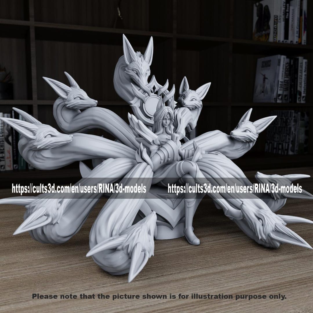 Lol Ahri Figurine Statue (immortalized Legend Skin) – League of Legends ...