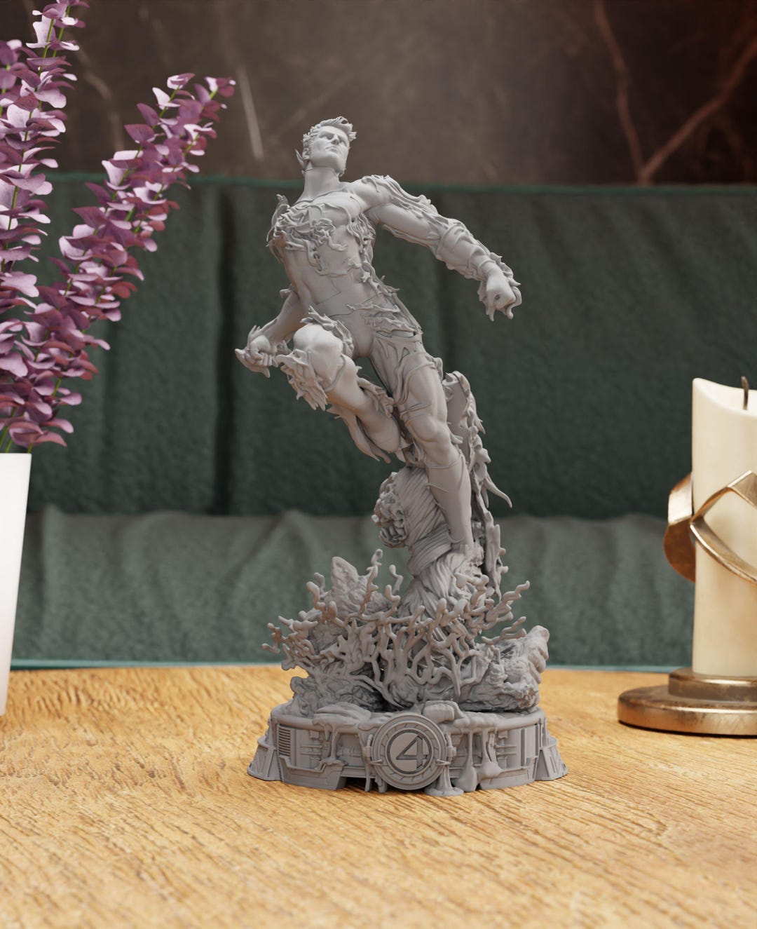Flame Hero Figurine Statue – the Flying Fire Human Figure | Master of ...