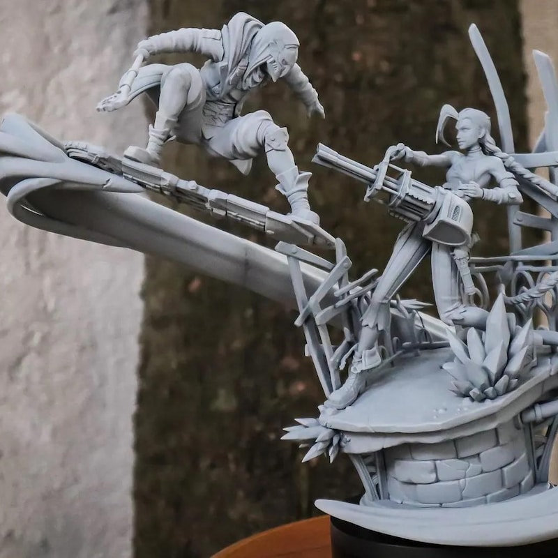 Arcane Jinx Ekko Figure - Etsy