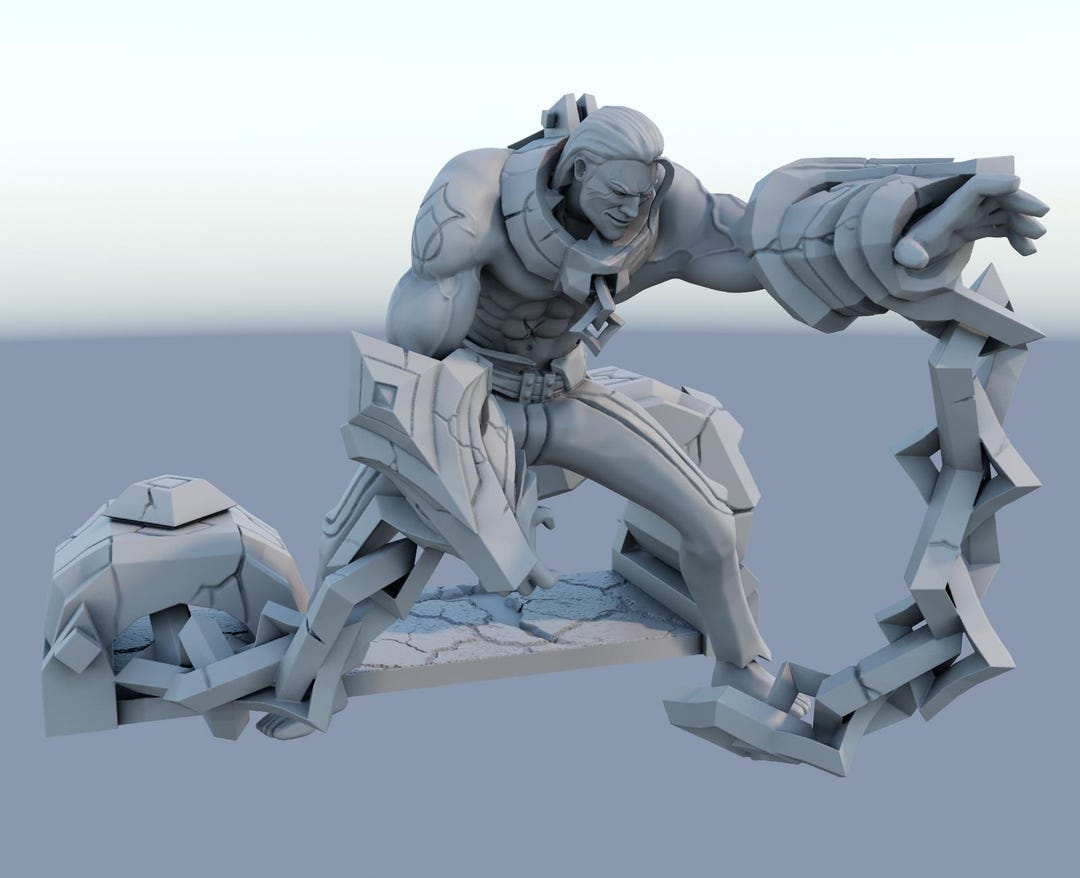 Lol Sylas Figurine Statue League of Legends Figure the Unshackled ...