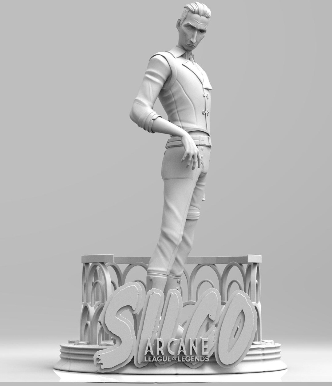 Silco Figurine Statue – Arcane Figure, Lol | League of Legends, Cunning ...