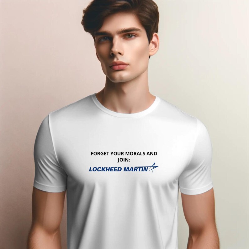 Lockheed Martin Tee, Military Defense Satire Tee, Industrial Complex ...