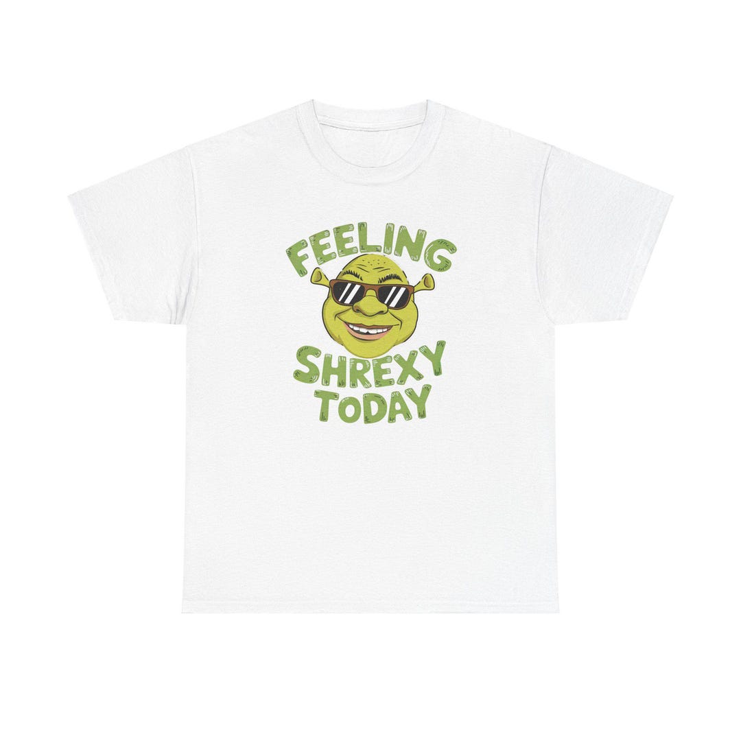Shrexy Tee, Funny Meme Shrek Shirt, Unisex Heavy Cotton Tshirt, Graphic ...