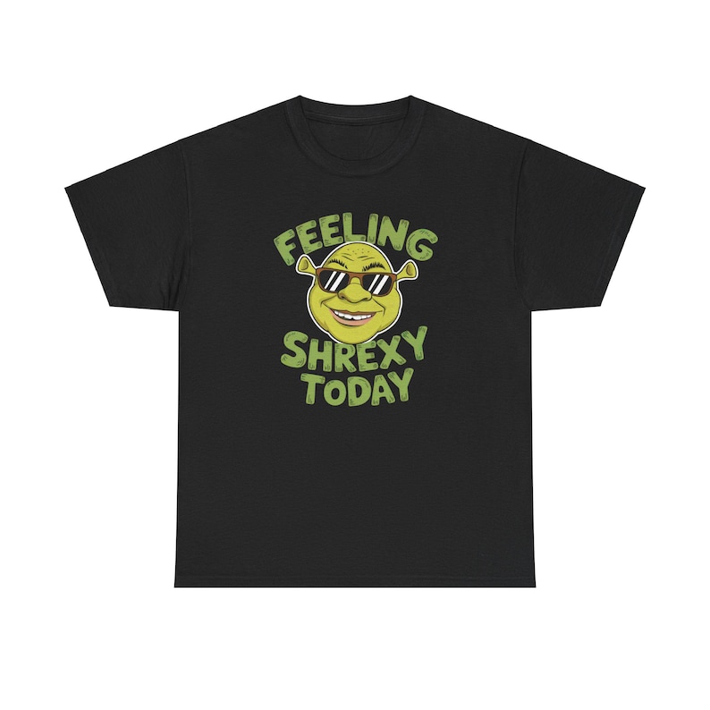 Shrexy Tee, Funny Meme Shrek Shirt, Unisex Heavy Cotton Tshirt, Graphic ...