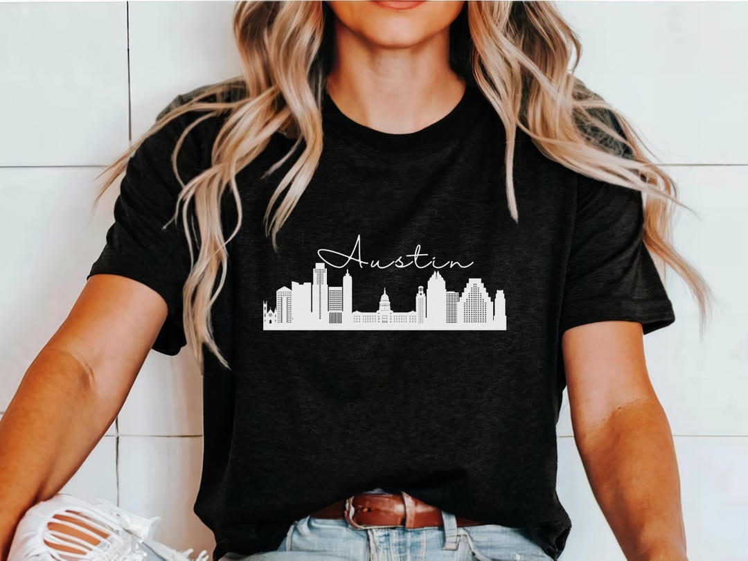 Austin Shirts Austin Skyline Shirts Austin Texas Shirt Retro Austin T ...