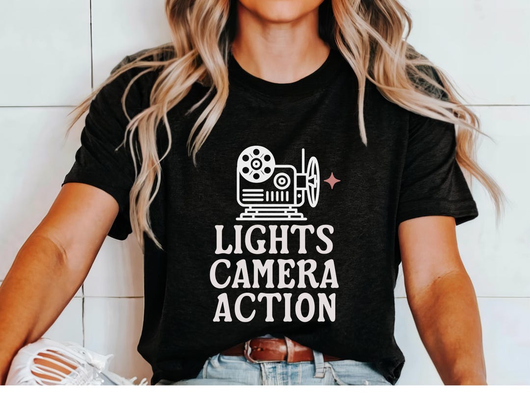 Filmmaker Shirt Lights Camera Action Shirt Filmmaker Gifts Matching ...