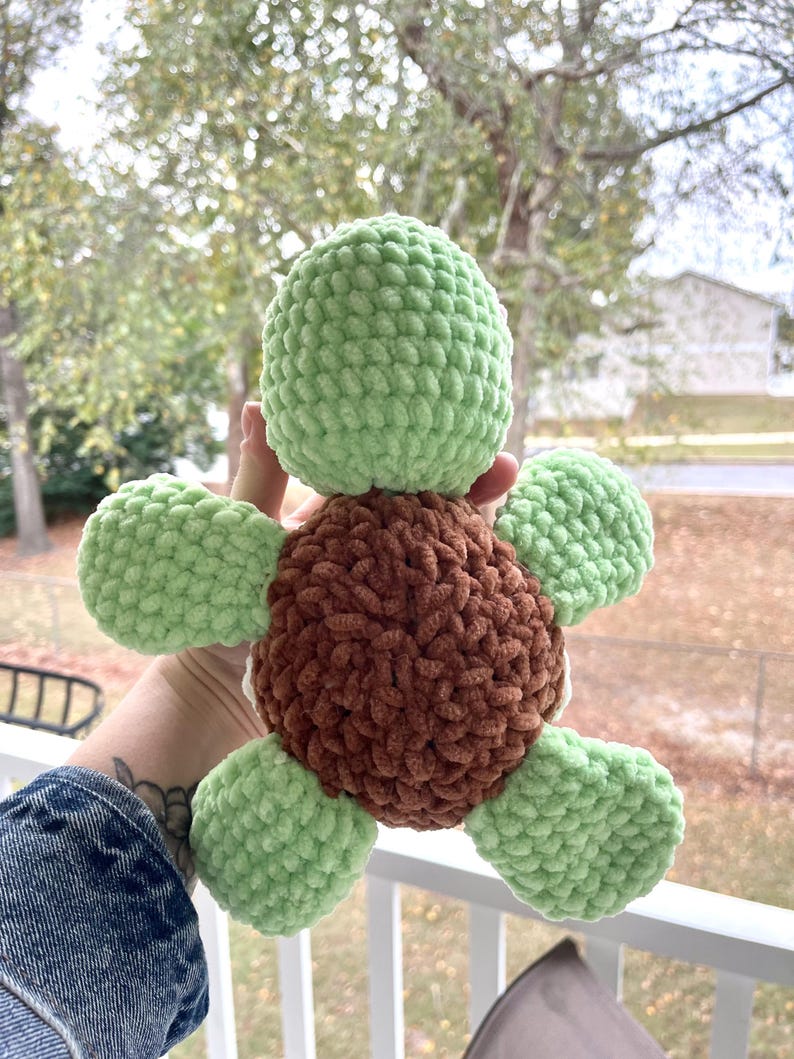 Cinnamon Roll Turtle Plushie, Crochet Cinnamon Roll Turtle Stuffed ...