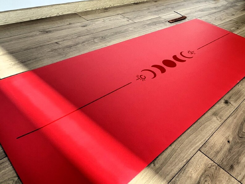 Thick Moon Phase Yoga Mat Extra Comfort and Stability With a Unique ...