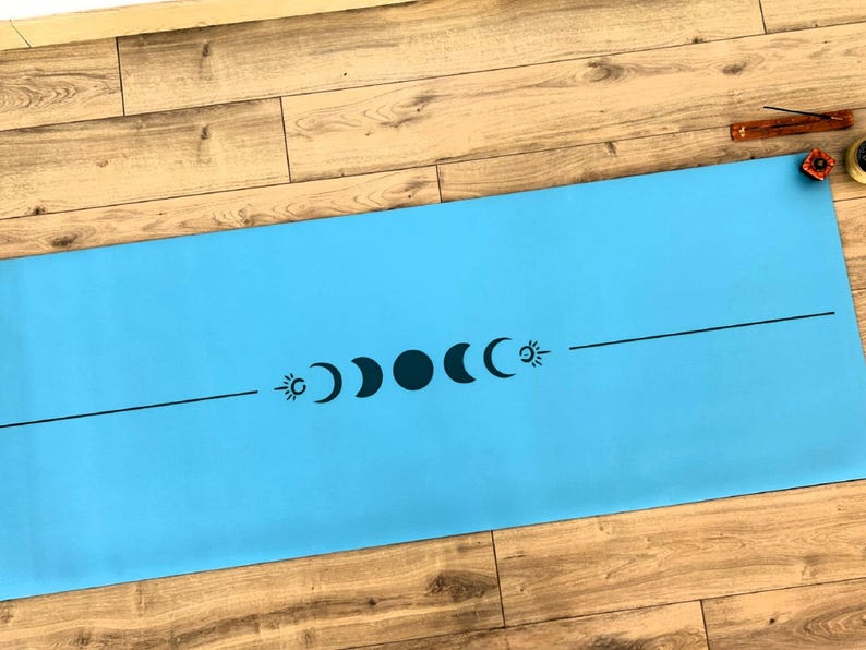 Thick Moon Phase Yoga Mat Extra Comfort and Stability With a Unique ...