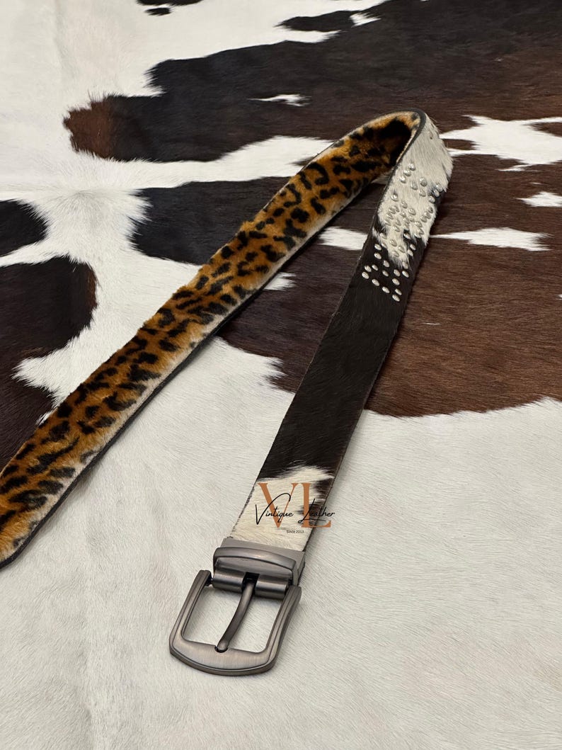 Luxurious Cowhide Belt With Moveable Buckle Natural Genuine Handmade ...