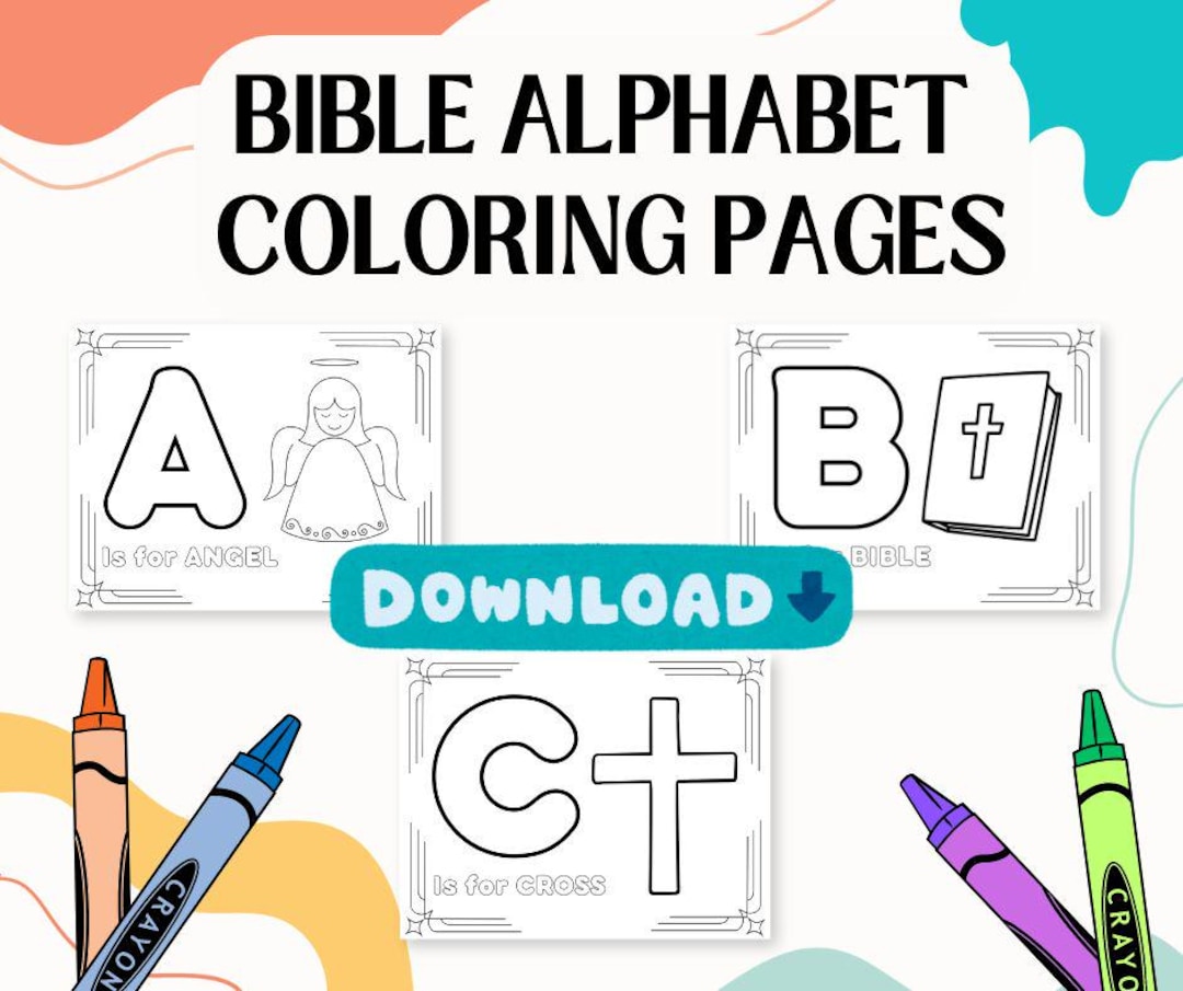 Bible Alphabet Coloring Pages [2025]