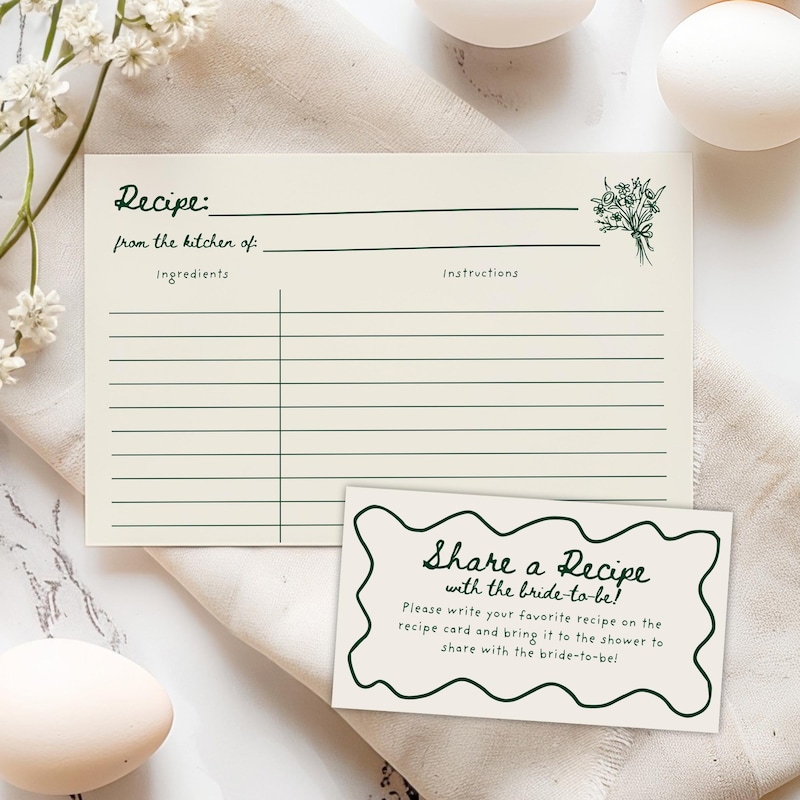 Recipe the Bride - Etsy