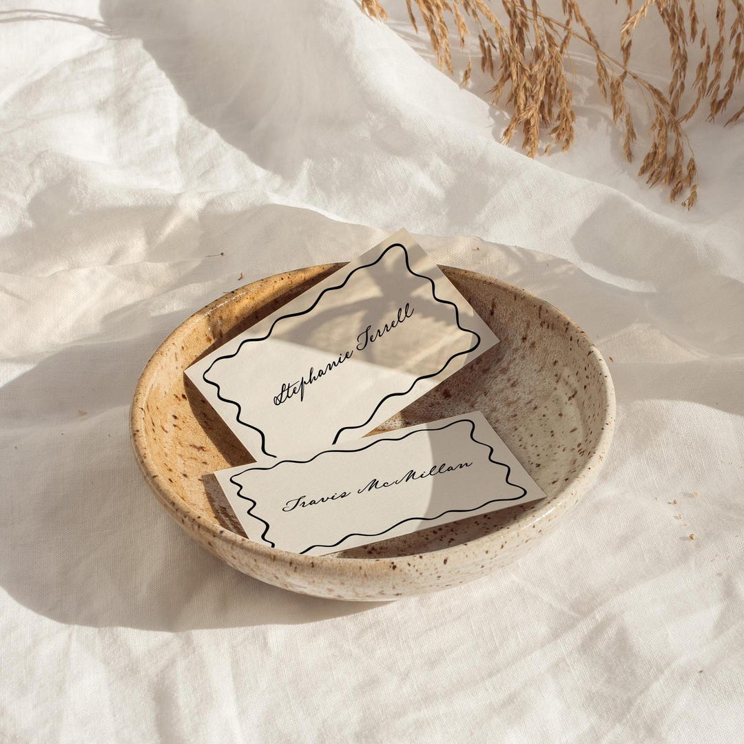 Name Place Card Template, Printable Place Card, Wedding Placecards ...