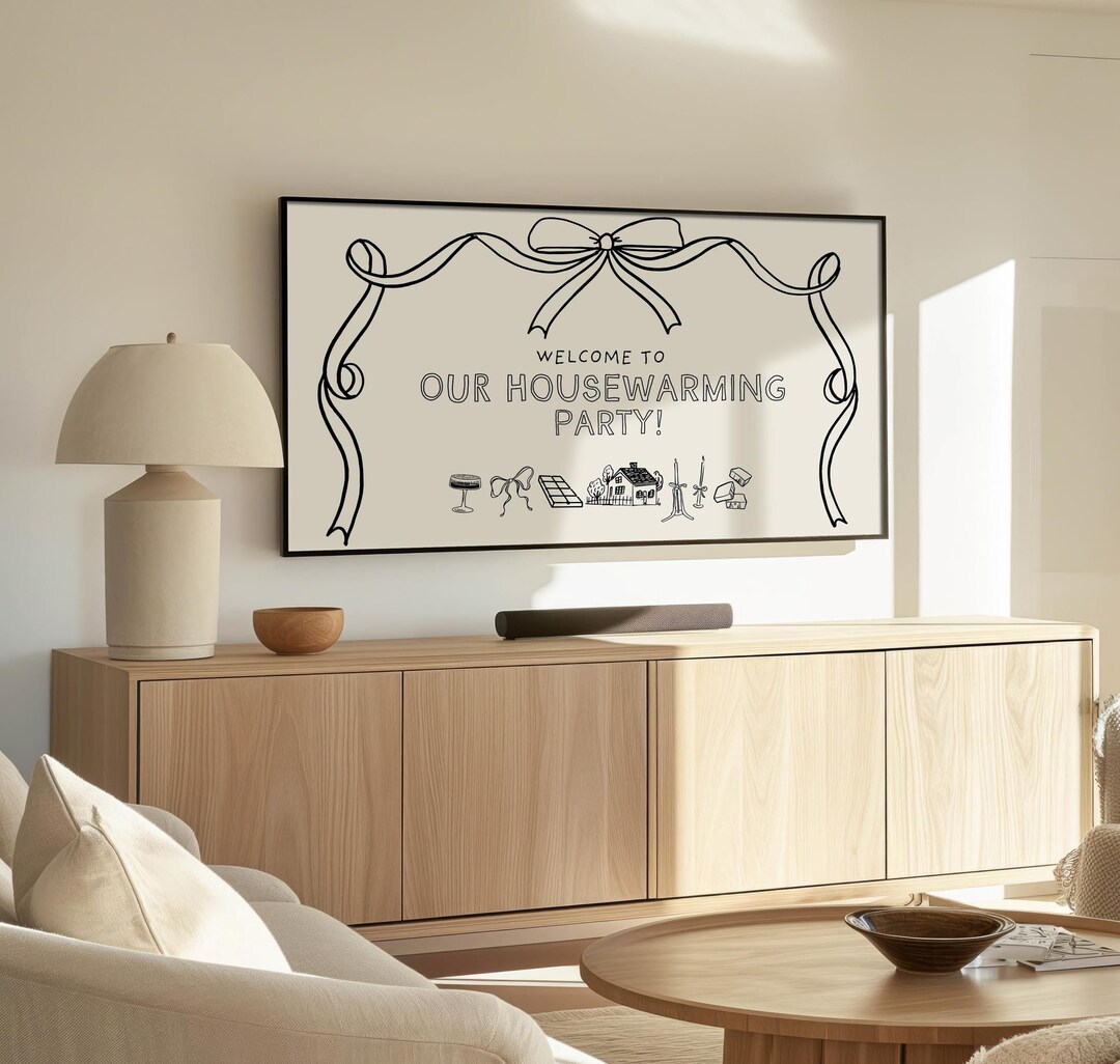 Frame TV Artwork Template, Housewarming Frame TV Art, Editable Frame TV ...