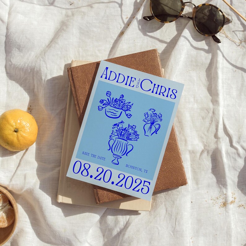 Save the Date Template, Save Our Date, Wedding Stationary, Modern Save ...