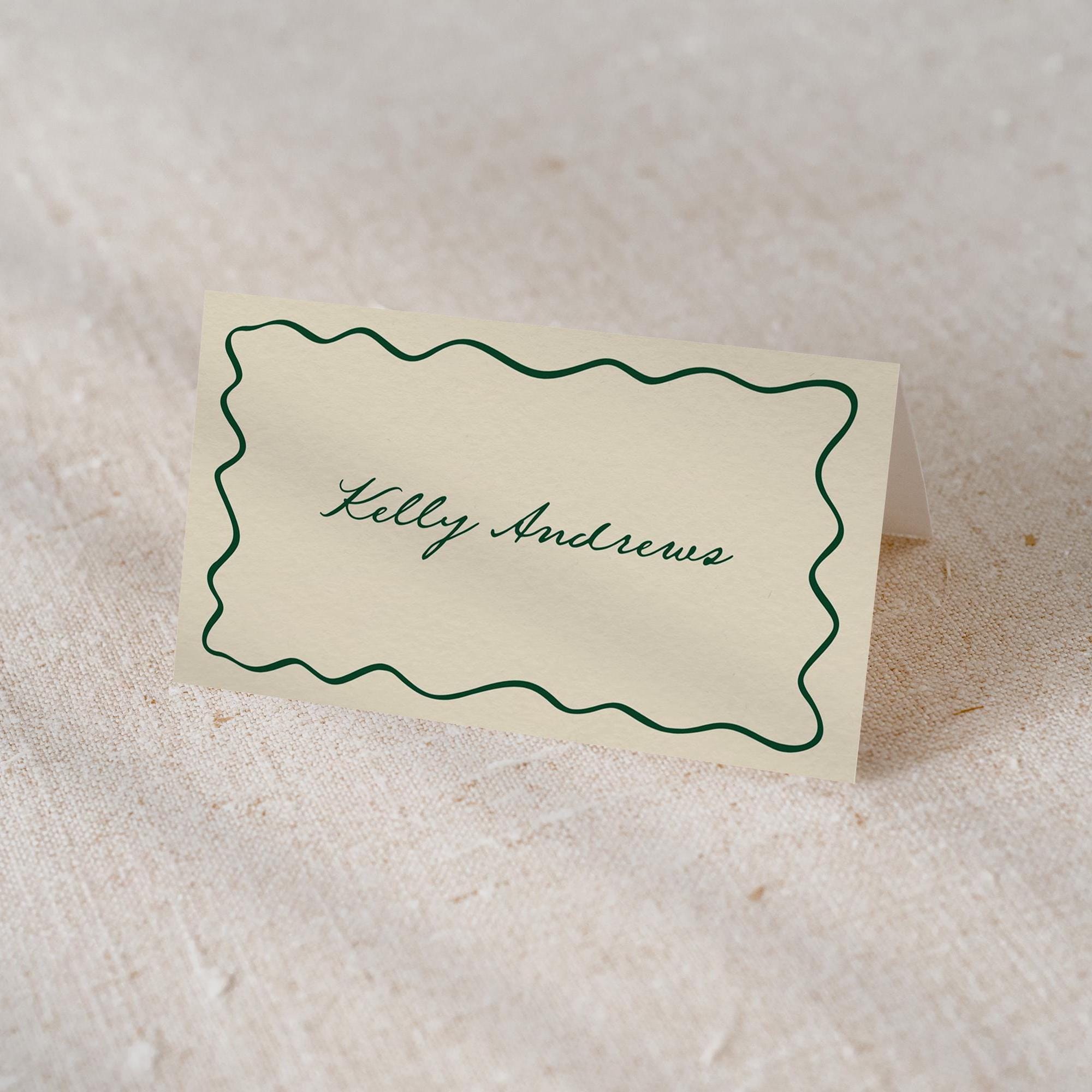 Name Place Card Template, Printable Place Card, Wedding Placecards ...