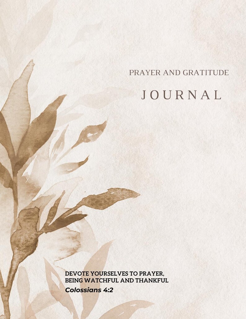Prayer and Gratitude Journal - Etsy