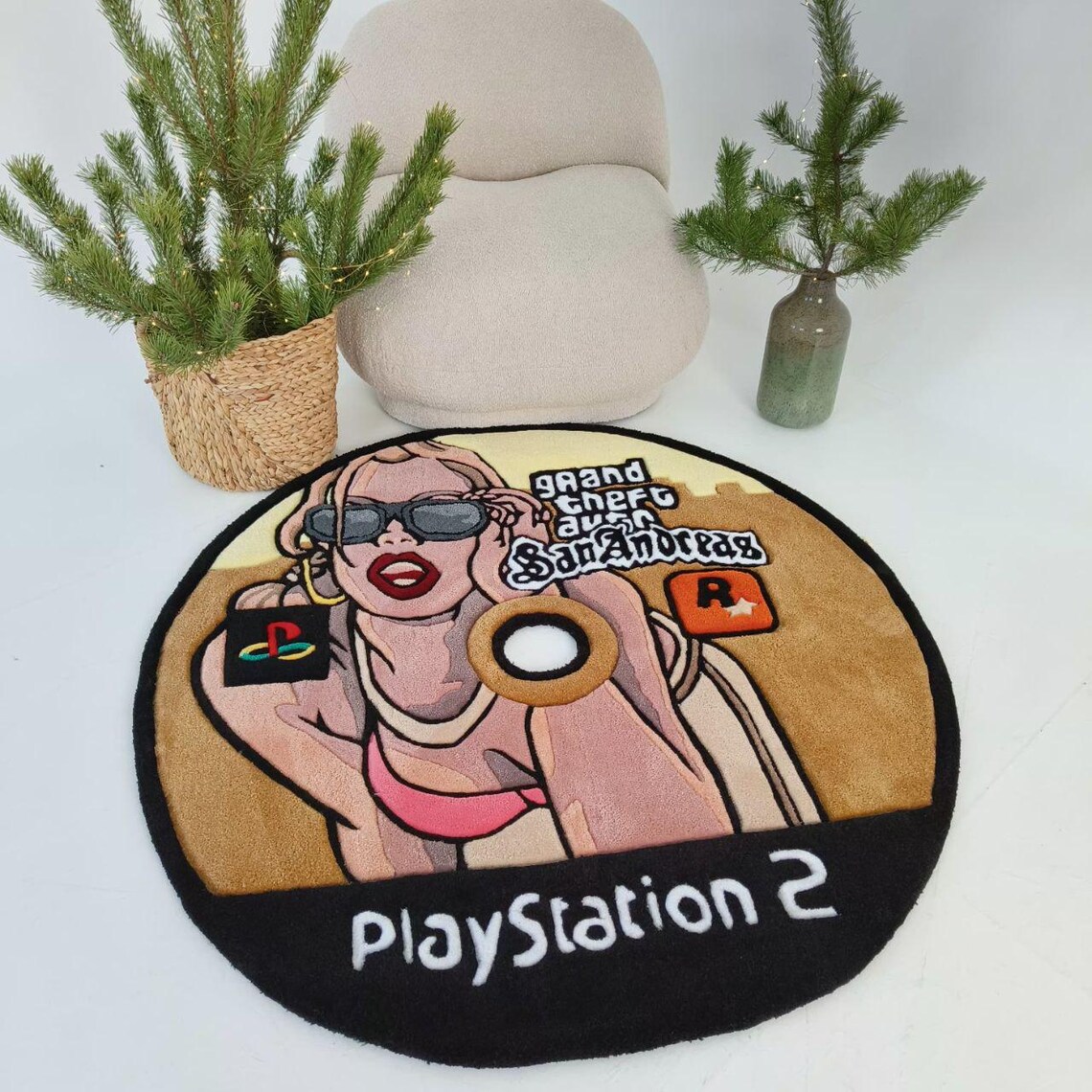 GTA San Andreas Tufted Rug, Custom Tufted Rug, 100% Handmade Tufted Rug ...