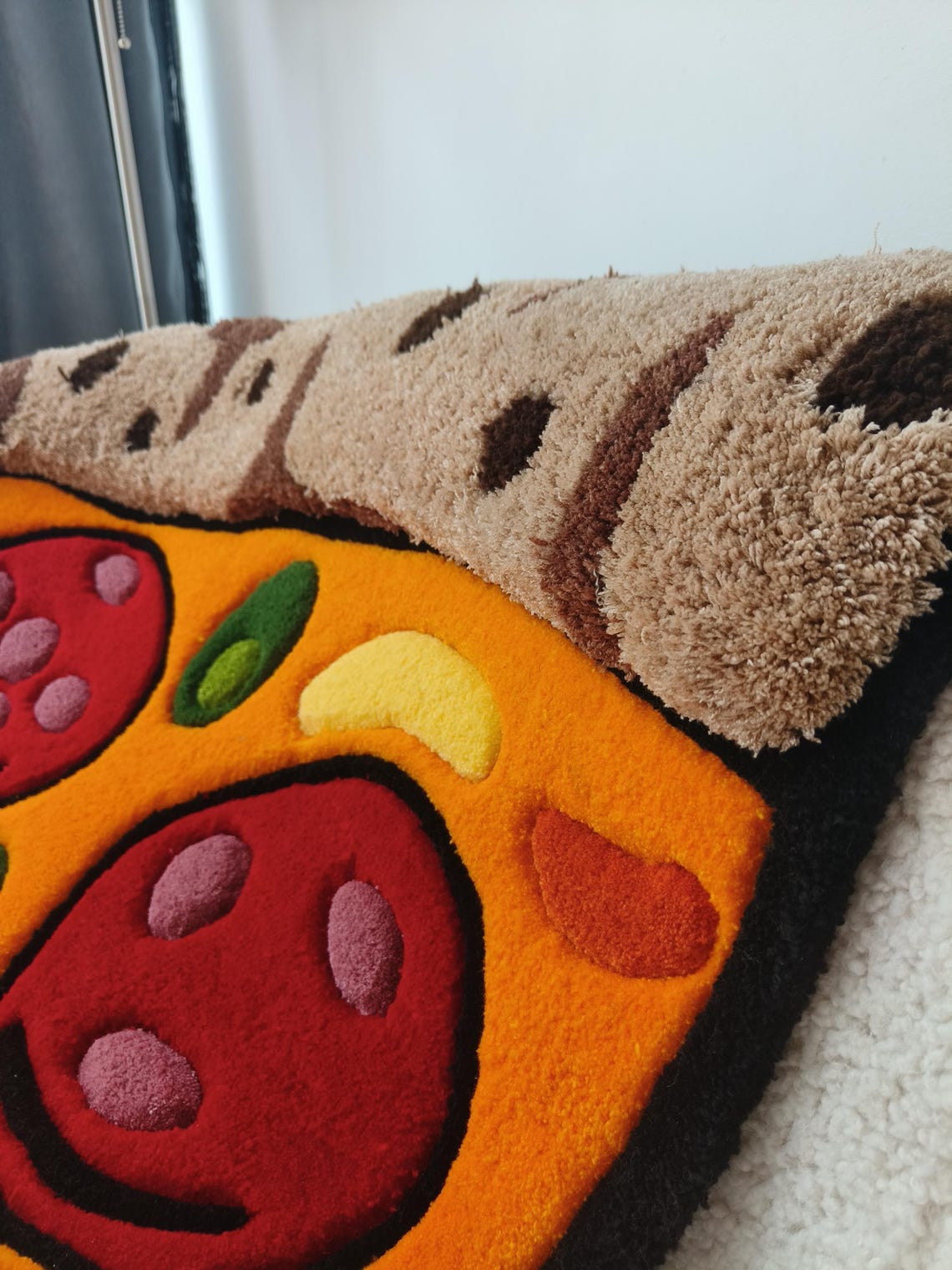 Slice of Pizza 3D Tufted Rug, Kitchen Pizza Area Rug,kitchen Decor ...