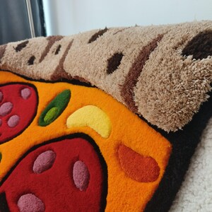 Slice of Pizza 3D Tufted Rug, Kitchen Pizza Area Rug,kitchen Decor ...