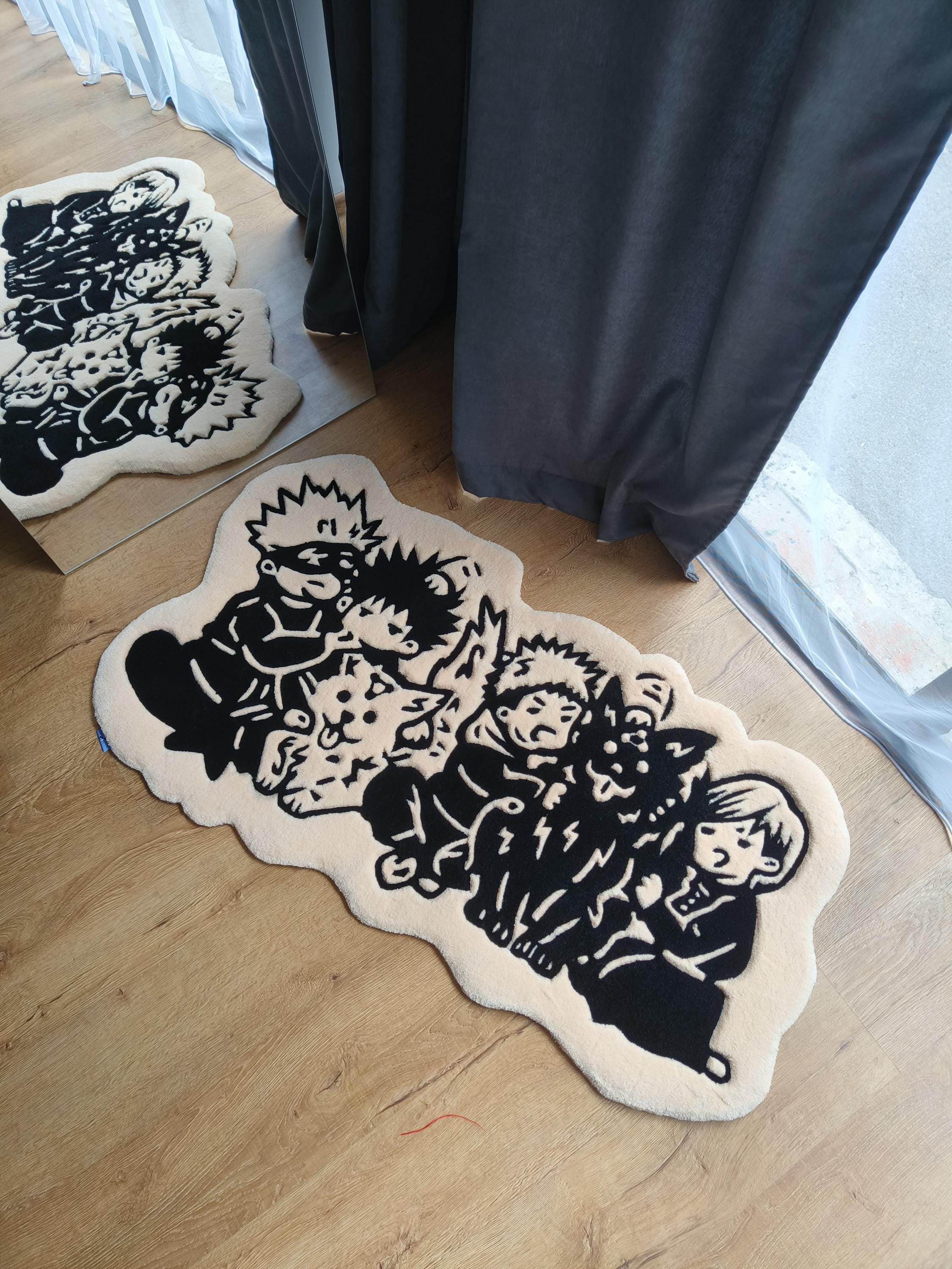 Jujutsu Kaisen Anime Rug, Anime Carpet, Anime Art Rug, Anime Area Rug ...