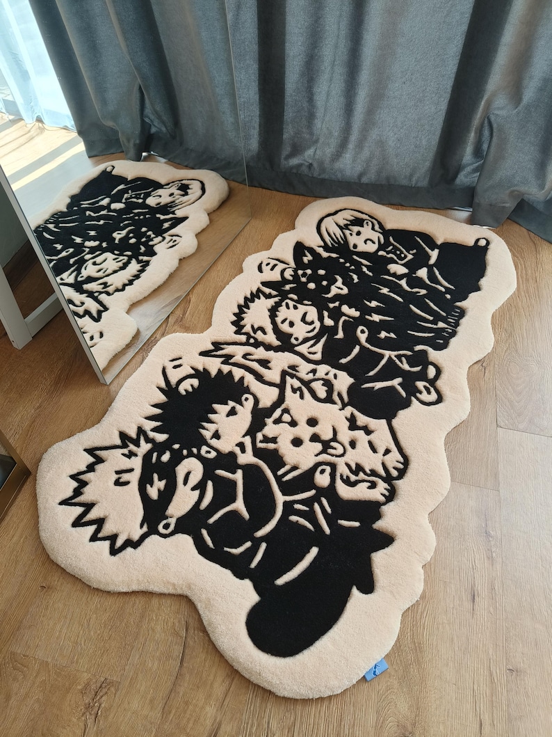 Jujutsu Kaisen Anime Rug, Anime Carpet, Anime Art Rug, Anime Area Rug ...