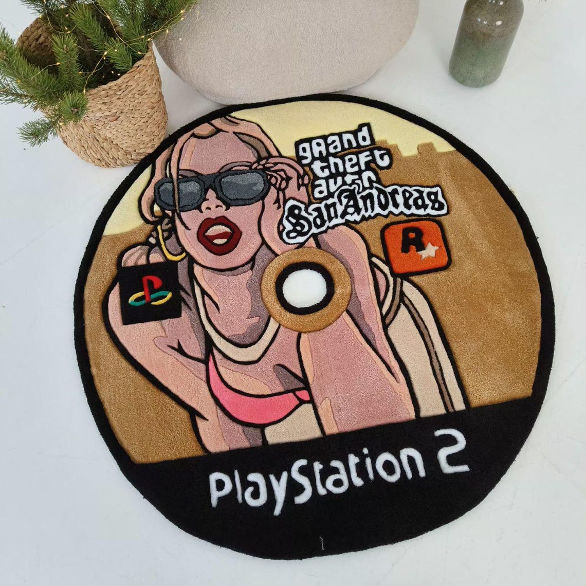 GTA San Andreas Tufted Rug, Custom Tufted Rug, 100% Handmade Tufted Rug ...