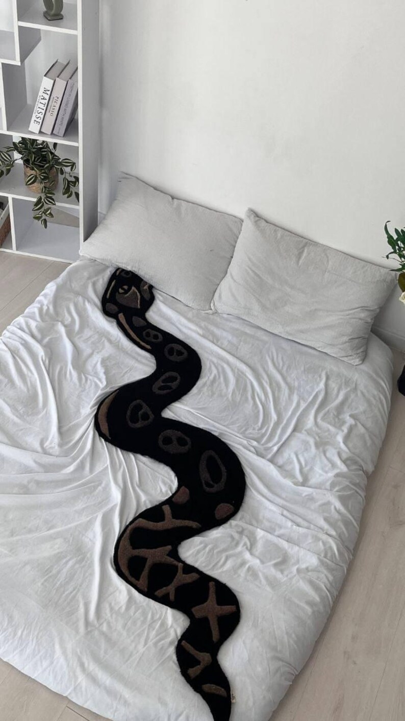 Carpet Big Snake Rug, Snake Rug, Handmade Tufted Custom Rug, Moving ...