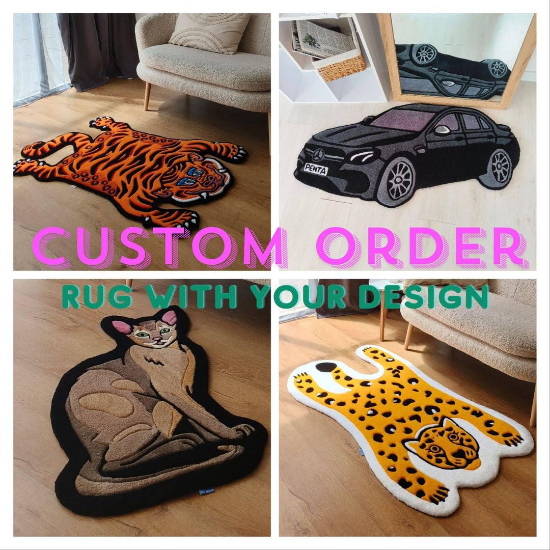Custom Hand-made Tufted Rug, Handmade Carpet, Tufted Custom Rug, Custom ...