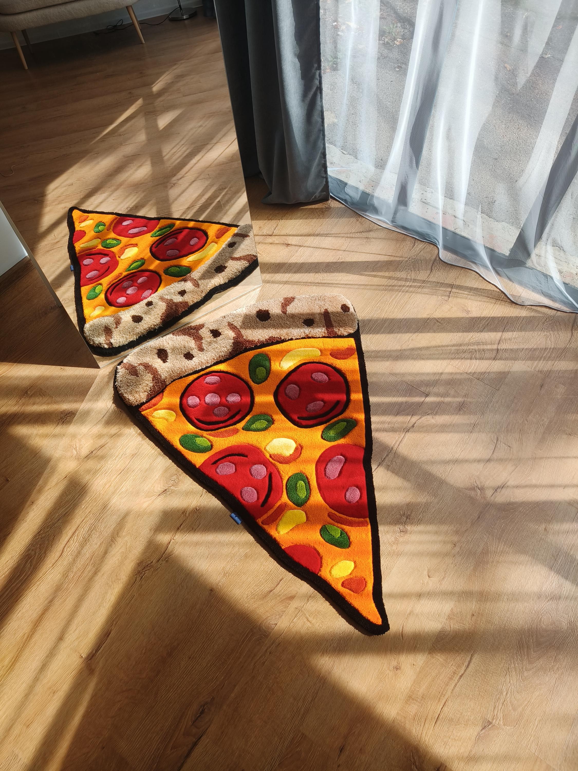 Slice of Pizza 3D Tufted Rug, Kitchen Pizza Area Rug,kitchen Decor ...