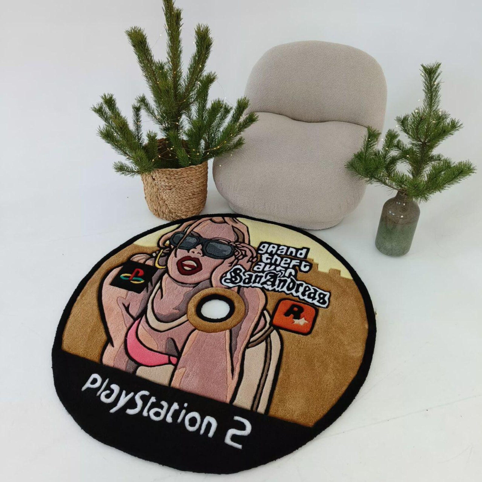 GTA San Andreas Tufted Rug, Custom Tufted Rug, 100% Handmade Tufted Rug ...