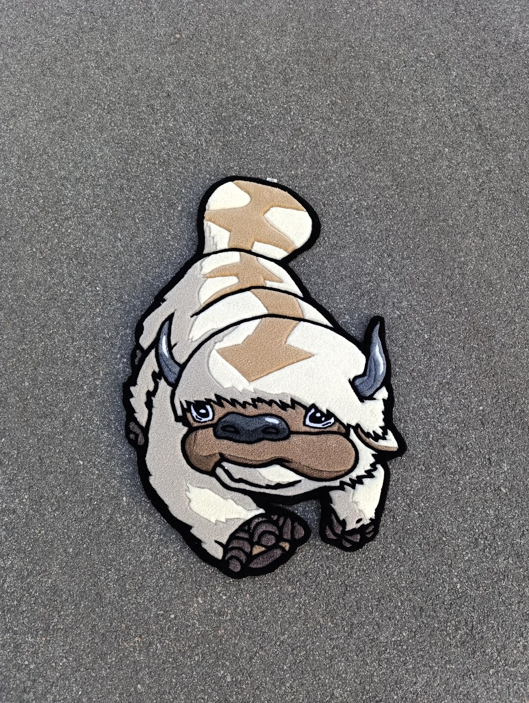 Appa Avatar Aang Anime Rug, Anime Carpet, Anime Art Rug, Anime Area Rug ...