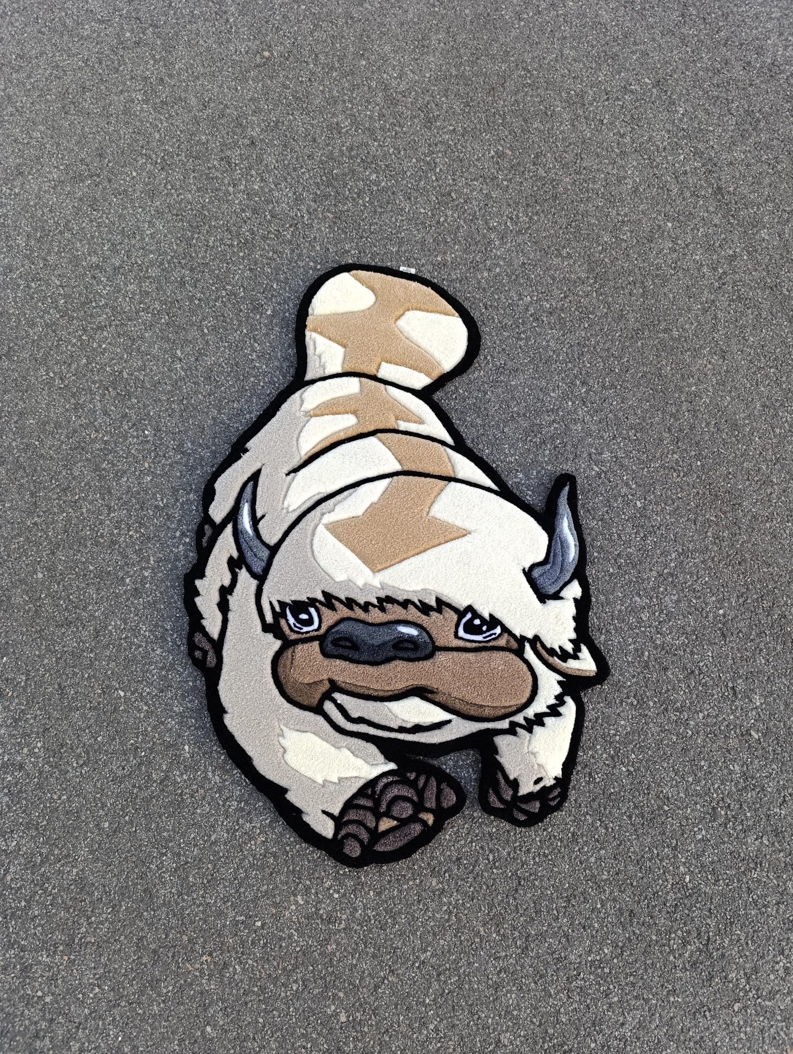 Appa Avatar Aang Anime Rug, Anime Carpet, Anime Art Rug, Anime Area Rug ...