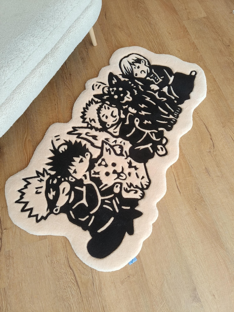 Jujutsu Kaisen Anime Rug, Anime Carpet, Anime Art Rug, Anime Area Rug ...