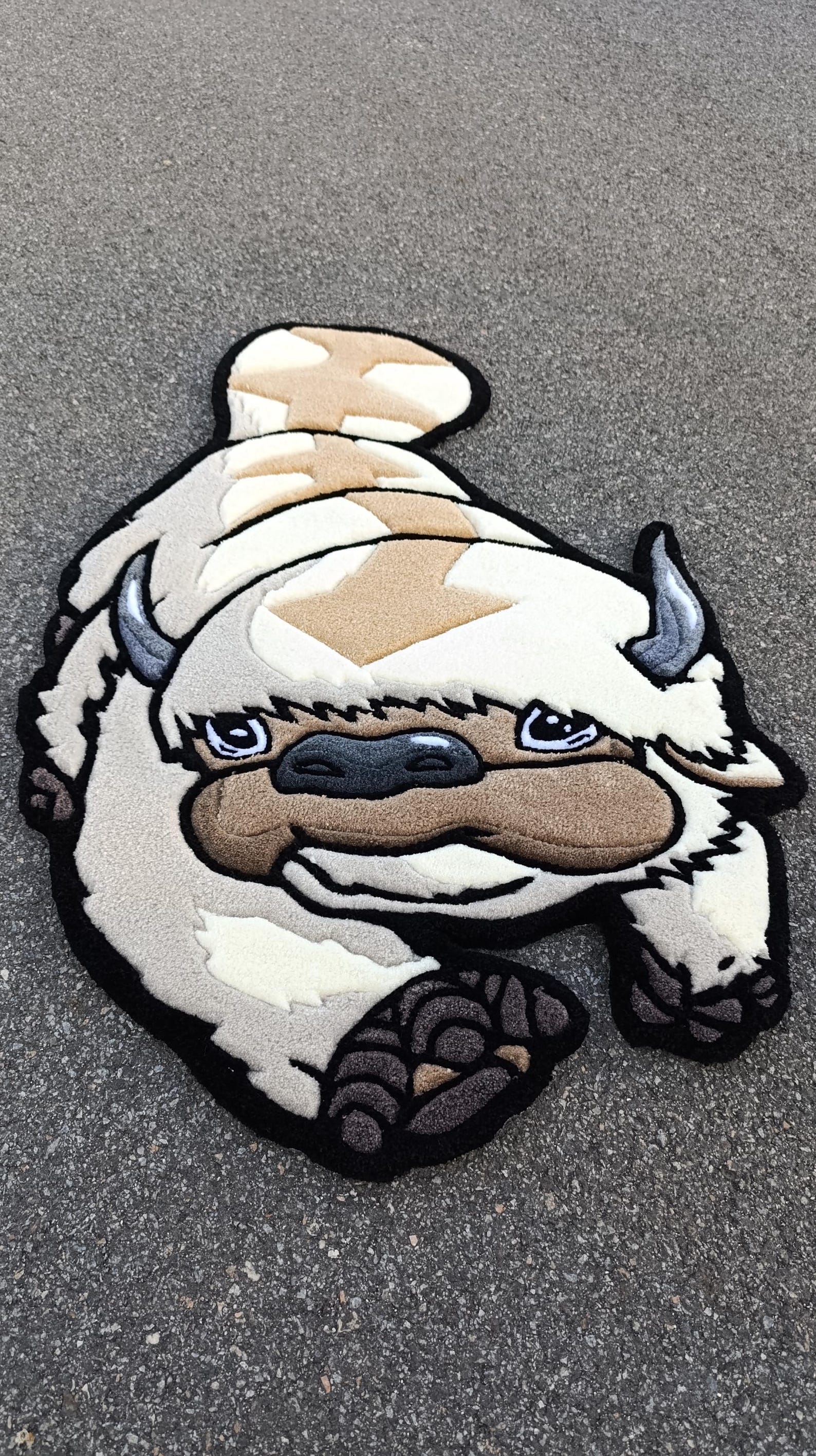 Appa Avatar Aang Anime Rug, Anime Carpet, Anime Art Rug, Anime Area Rug ...