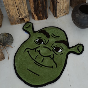 Fluffy Cartoon Shrek Rug: A Fun and Soft Decoration for Your Living ...