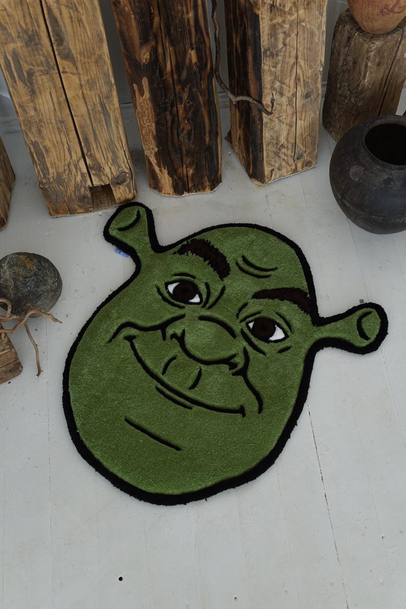 Fluffy Cartoon Shrek Rug: A Fun and Soft Decoration for Your Living ...
