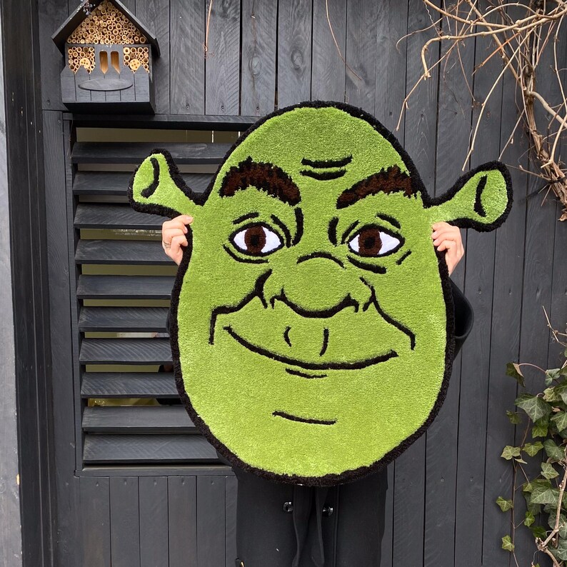 Fluffy Cartoon Shrek Rug: A Fun and Soft Decoration for Your Living ...