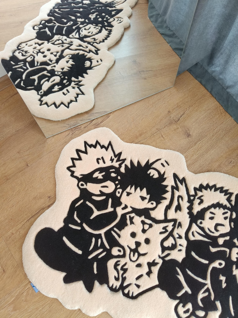 Jujutsu Kaisen Anime Rug, Anime Carpet, Anime Art Rug, Anime Area Rug ...