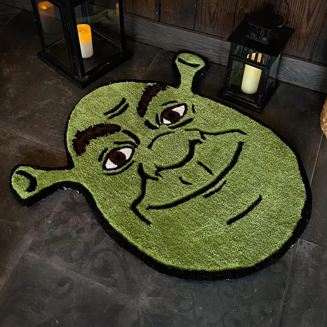 Fluffy Cartoon Shrek Rug: A Fun and Soft Decoration for Your Living ...