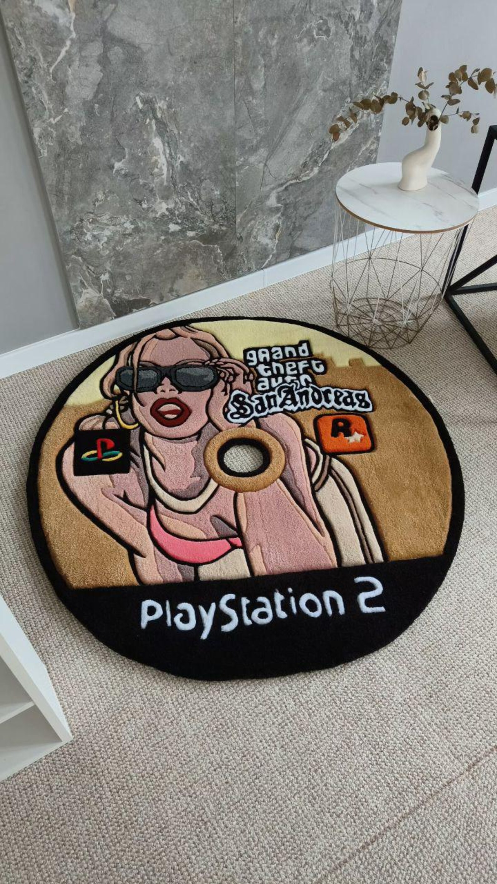 GTA San Andreas Tufted Rug, Custom Tufted Rug, 100% Handmade Tufted Rug ...
