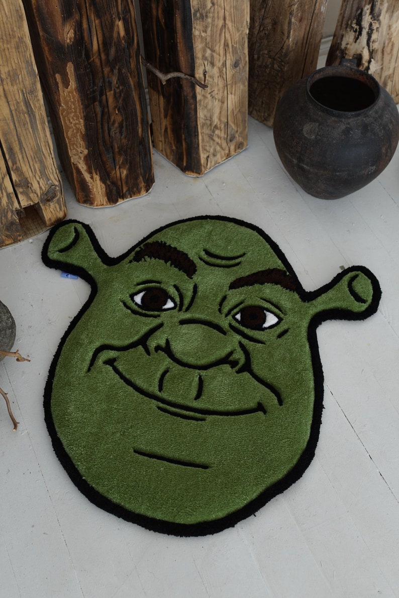 Fluffy Cartoon Shrek Rug: A Fun and Soft Decoration for Your Living ...