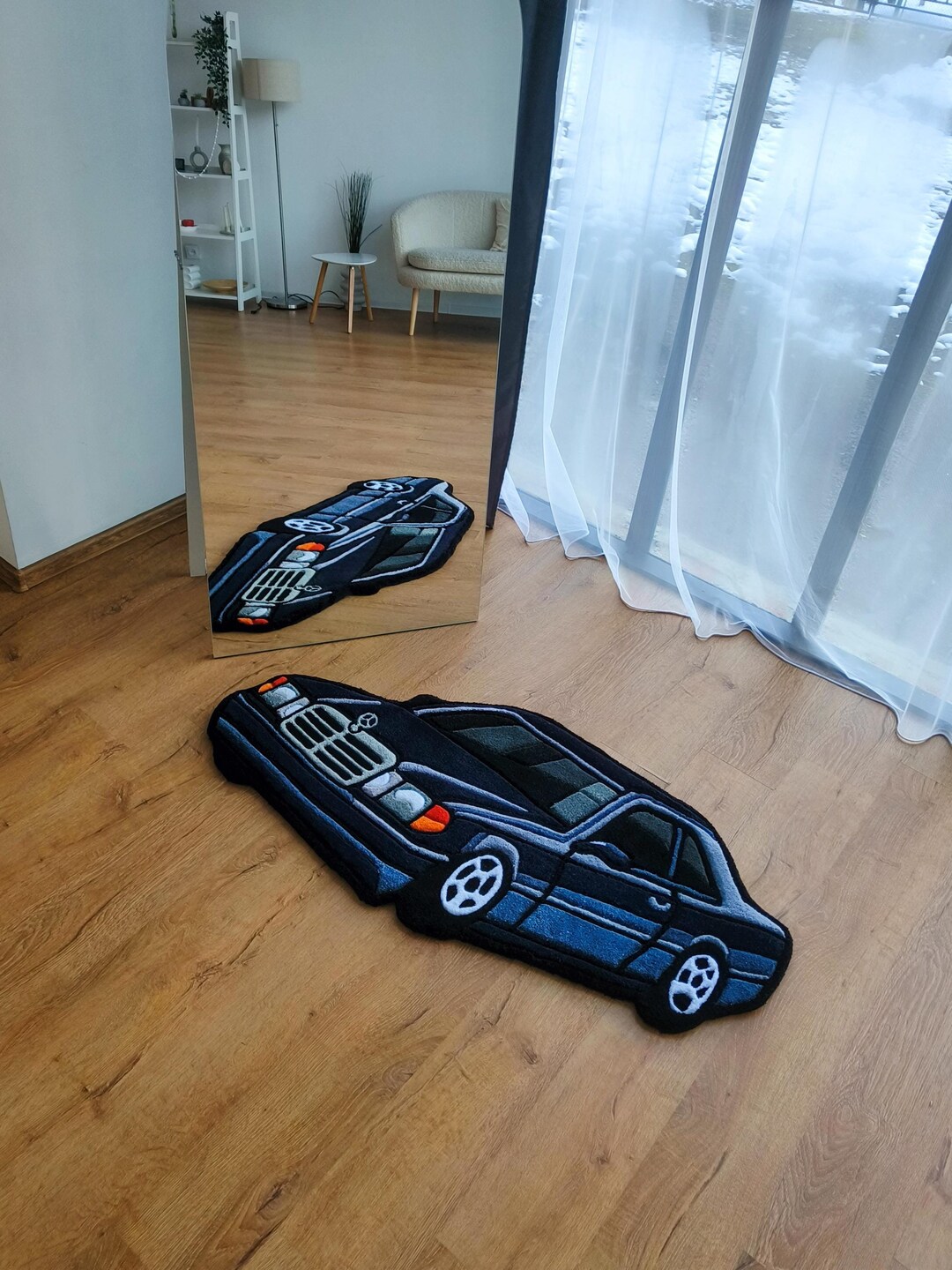 Tufted Rug Car - Mercedes Benz W124 Design , Designed Hand Tufted Rugs ...