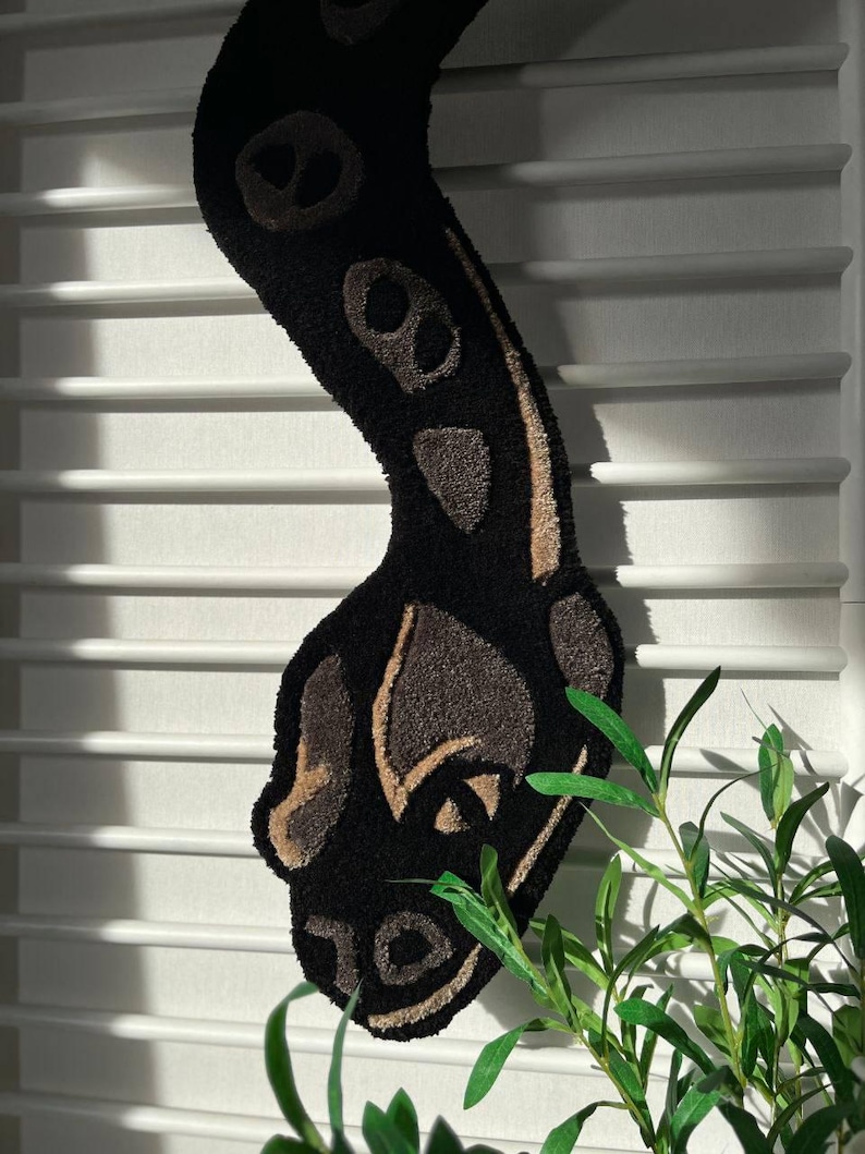 Carpet Big Snake Rug, Snake Rug, Handmade Tufted Custom Rug, Moving ...