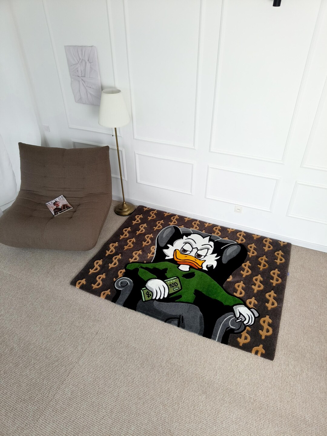 Custom Tufted Rug With Iconic Cartoon Character – Cozy Handmade Floor ...