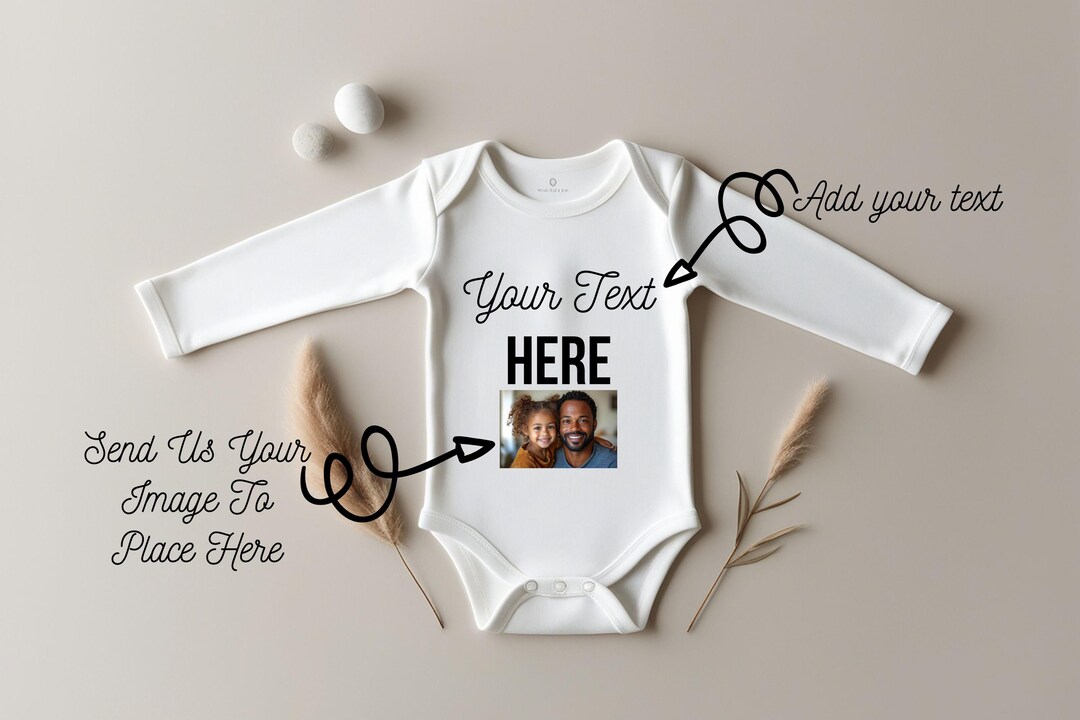 Personalized White Baby Romper Soft Cotton Romper Babyshower Gift Add ...