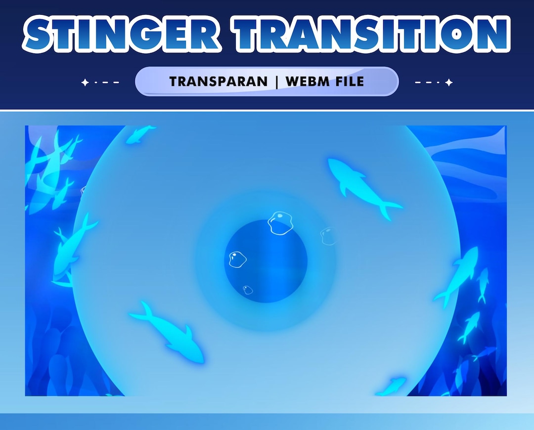 Undersea Ocean Stinger Transition – Blue Marine Aquarium Theme/animated ...