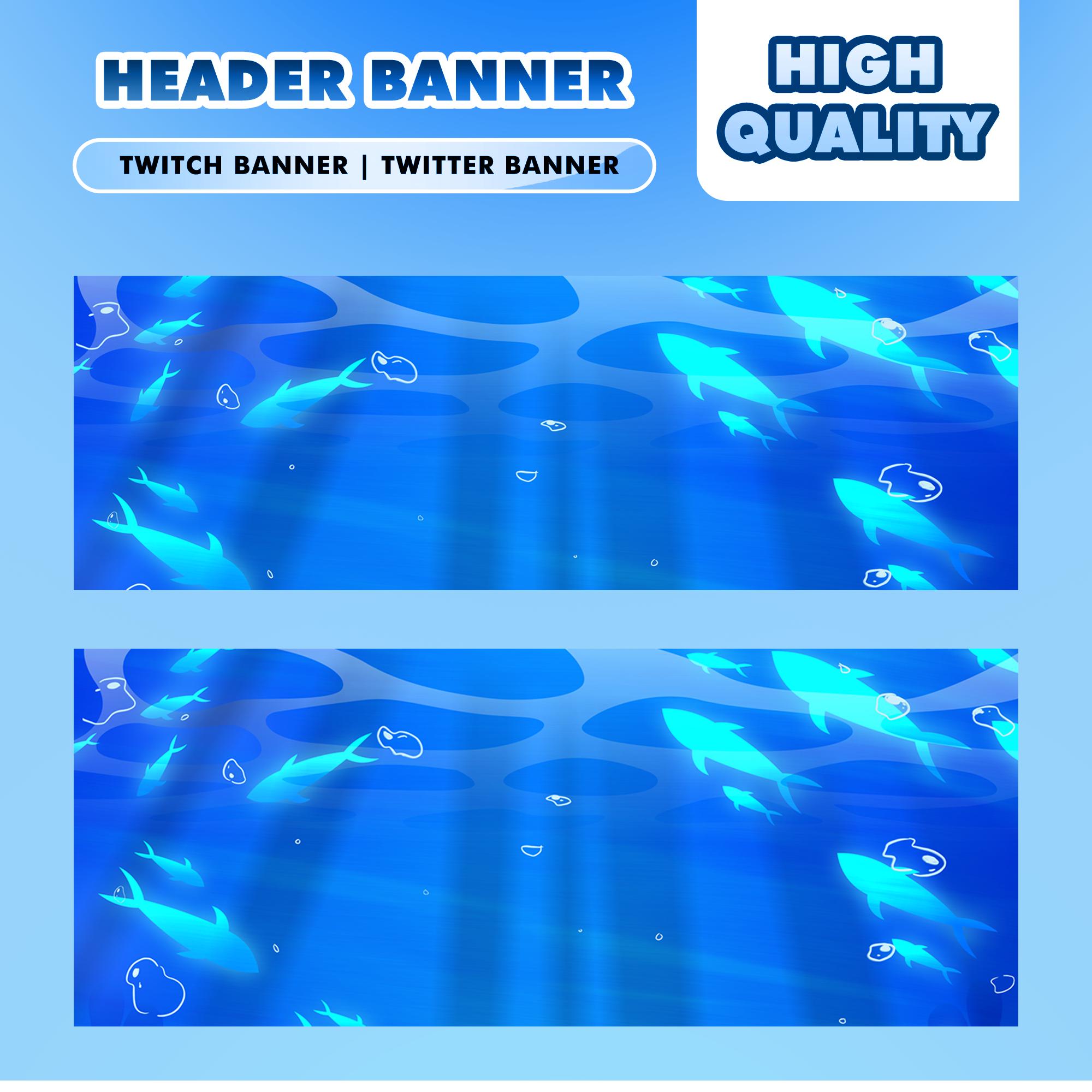Undersea Ocean Twitch Overlay Package – Blue Marine Aquarium Theme/fish ...