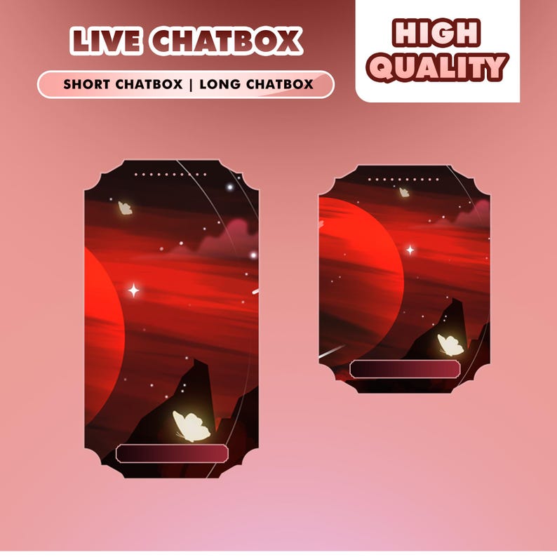 Crimson Eclipse Animated Stream Overlay Pack for Twitch Kick Youtube ...