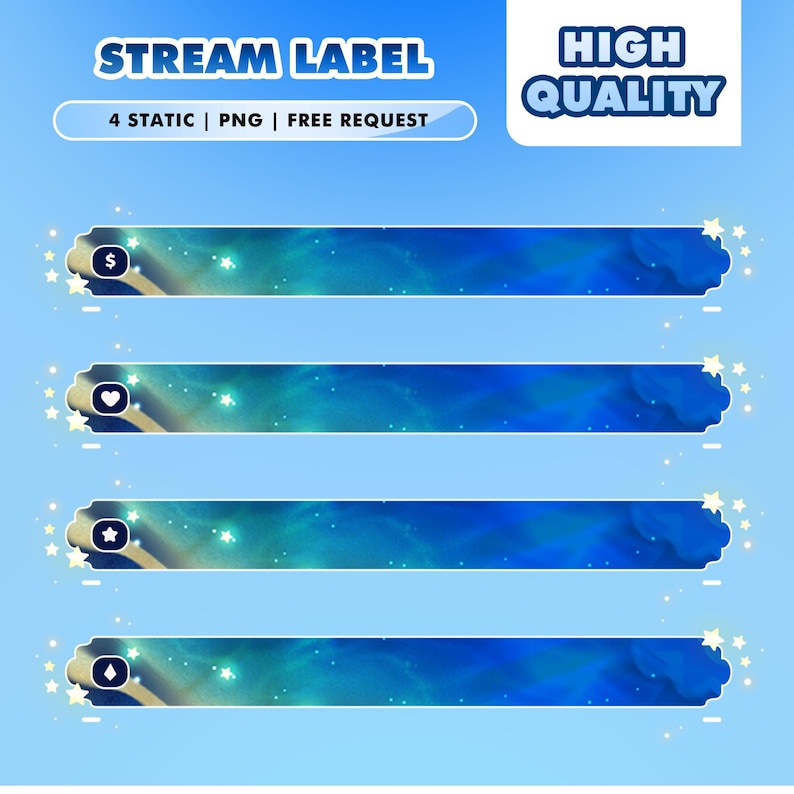 Magical Wave Animated Stream Overlay Pack for Twitch Kick Youtube ...